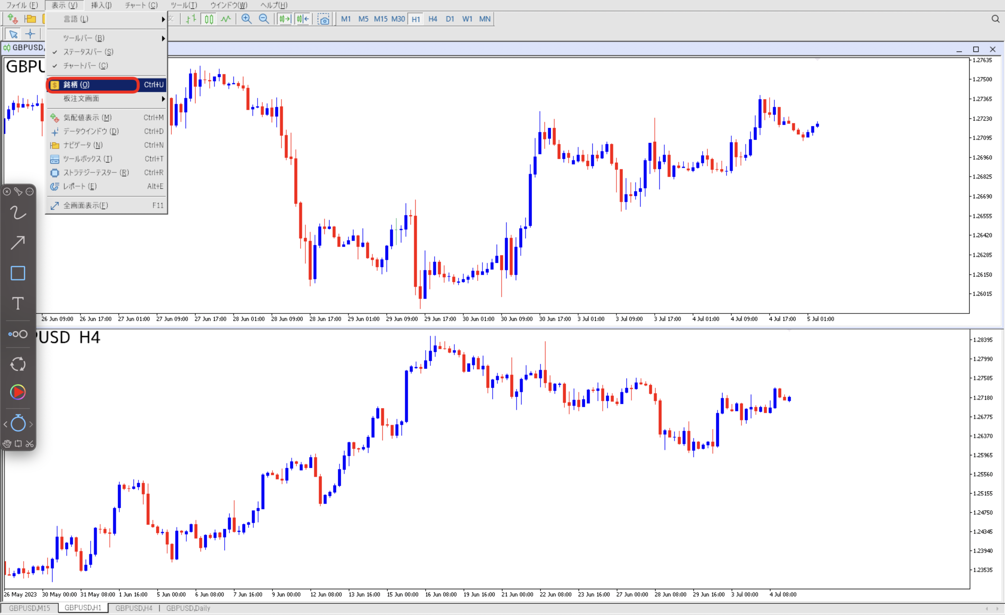 MT4/5の画面をトレードしやすく分割表示する方法 | FX見える化Labo